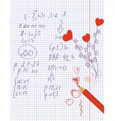 I love math doodles in heart vector by kytalpa - Image #2042508 ...