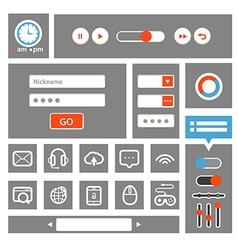 Interface buttons Royalty Free Vector Image - VectorStock