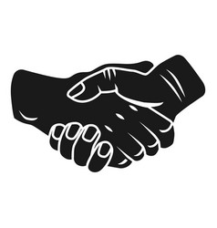 Homie soul or hand clasp handshake icon Royalty Free Vector