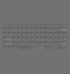 Black computer keyboard Royalty Free Vector Image