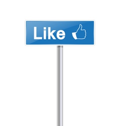 Like love comment share social network icon Vector Image