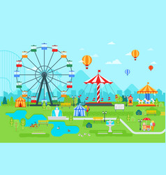 Carnival scene Royalty Free Vector Image - VectorStock