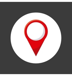 Road infographic with location mark elements Vector Image