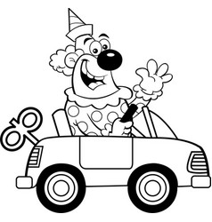 Cartoon toy wind up car Royalty Free Vector Image