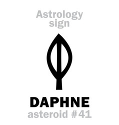 Astrology asteroid themis Royalty Free Vector Image