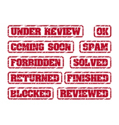 Grunge rubber stamps Royalty Free Vector Image