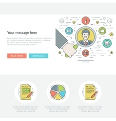 Flat business man user profile avatar icon Vector Image