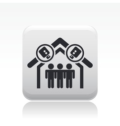 Augmented reality icon vr simulation sign 3d Vector Image