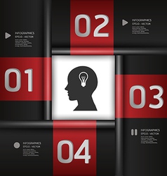 Modern design template used for number banner Vector Image