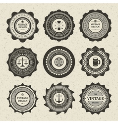 Vintage stickers and labels Royalty Free Vector Image