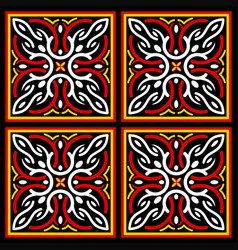 Traditional ethnic pattern from toraja indonesia Vector Image
