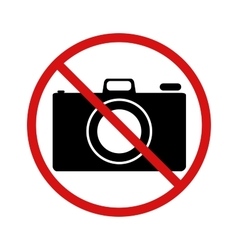 Cameras prohibited sign Royalty Free Vector Image