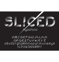 Shredded font Royalty Free Vector Image - VectorStock