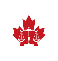 Scale of justice logo design Royalty Free Vector Image