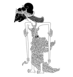 Wayang kayon or tree life Royalty Free Vector Image