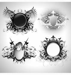 Heraldic shields Royalty Free Vector Image - VectorStock