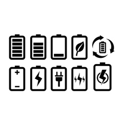 Love charger heart battery icon Royalty Free Vector Image