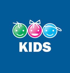Logo kids Royalty Free Vector Image - VectorStock