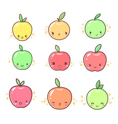 Set beautiful smiles Royalty Free Vector Image