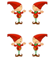 Christmas elf and rudolph Royalty Free Vector Image