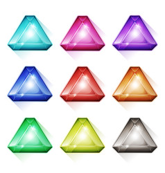 Set of seven gems Royalty Free Vector Image - VectorStock
