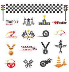 Icon of automotive engine Royalty Free Vector Image