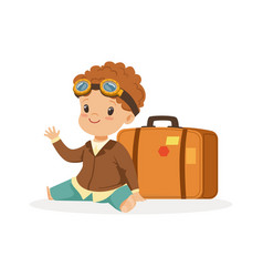 Chibi pilot Royalty Free Vector Image - VectorStock