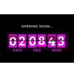 Flat countdown timer Royalty Free Vector Image