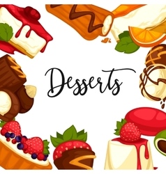 Delicious food cartoon Royalty Free Vector Image