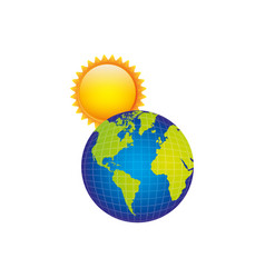 Space with stars planet earth Royalty Free Vector Image