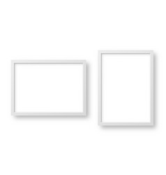 Realistic photo frame Royalty Free Vector Image