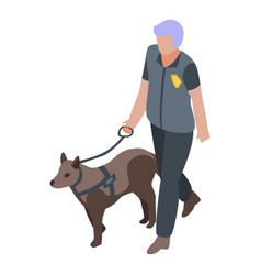 Police dog theme image 1 Royalty Free Vector Image