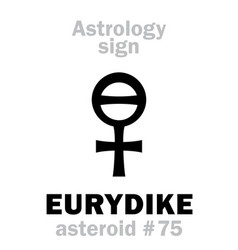Astrology asteroid themis Royalty Free Vector Image
