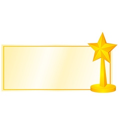 Lable design with stars Royalty Free Vector Image