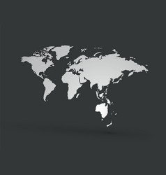 Golden world map Royalty Free Vector Image - VectorStock