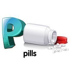 Things that start with the letter p Royalty Free Vector