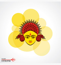 Navratri utsav greeting card Royalty Free Vector Image