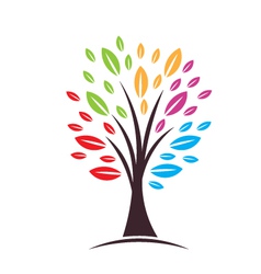 Multicolor abstract tree vector by evdakovka - Image #932371 - VectorStock