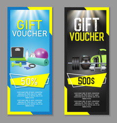 Gym and fitness motivation quote set Royalty Free Vector