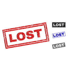 Lost text rubber stamp Royalty Free Vector Image