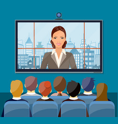 Conference concept business Royalty Free Vector Image