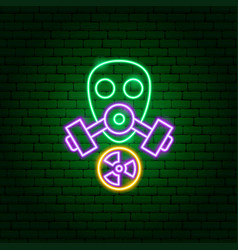 Theater masks neon sign Royalty Free Vector Image