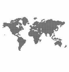 World map grid Royalty Free Vector Image - VectorStock