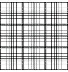Geometric plaid line black and white minimalistic Vector Image