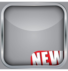 Technology blank app icon template Royalty Free Vector Image