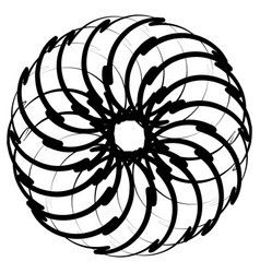 Abstract circular spirograph pattern on white art Vector Image
