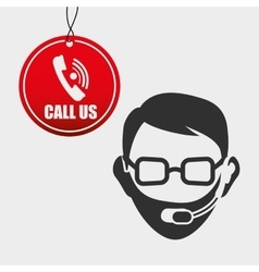 Time call center logo icon design Royalty Free Vector Image