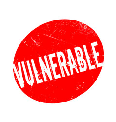 Red circle grunge stamp with blank isolated Vector Image