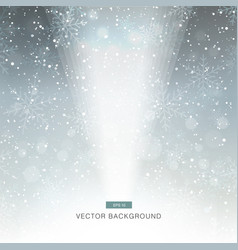 Falling snow frame corner pattern background Vector Image