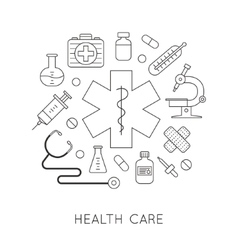 Medical background in grey Royalty Free Vector Image